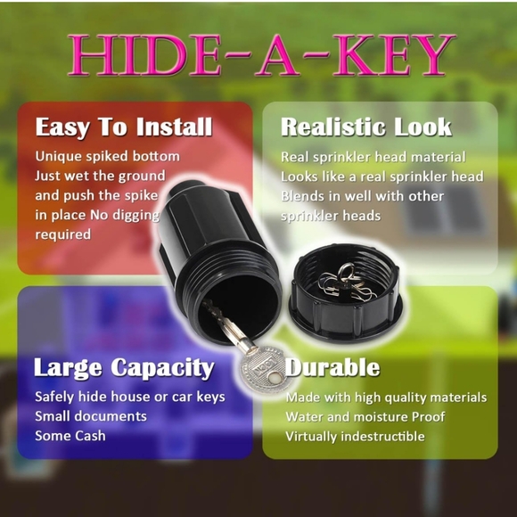 Other | Set Of 2 Realistic Hide A Key Sprinkler Heads | Poshmark